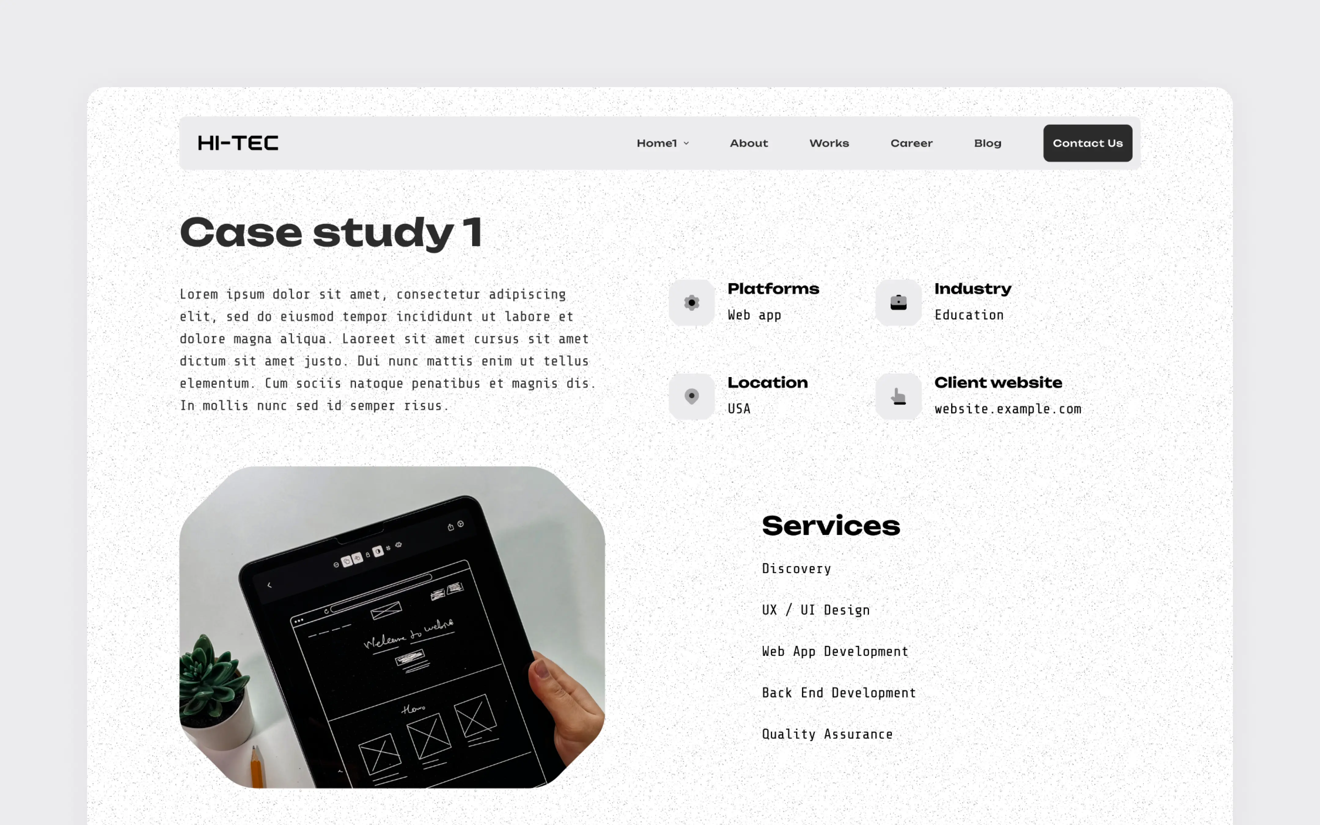 Hi-tech. Design and development agency