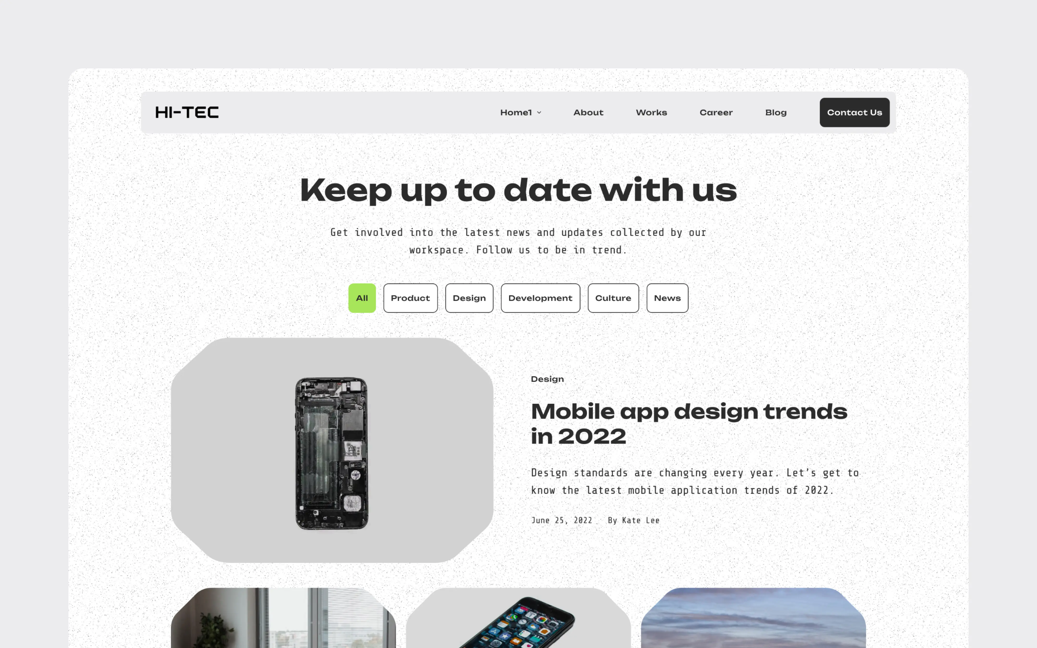 Hi-tech. Design and development agency