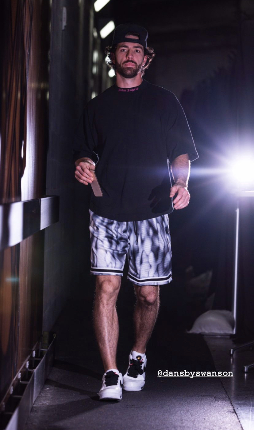 Dansby Swanson in the tunnel pregame