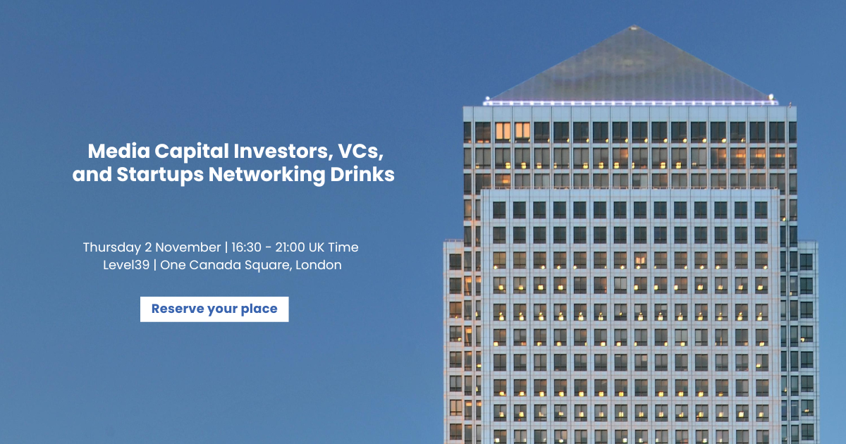 MFG Media Investors, VCs, and Startups Networking Drinks - mediaforgrowth