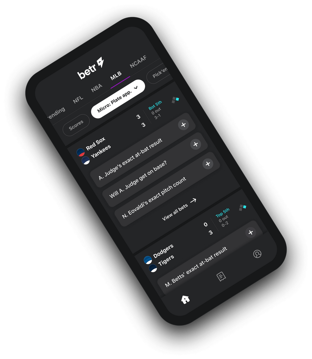 betr | The World’s First Microbetting App