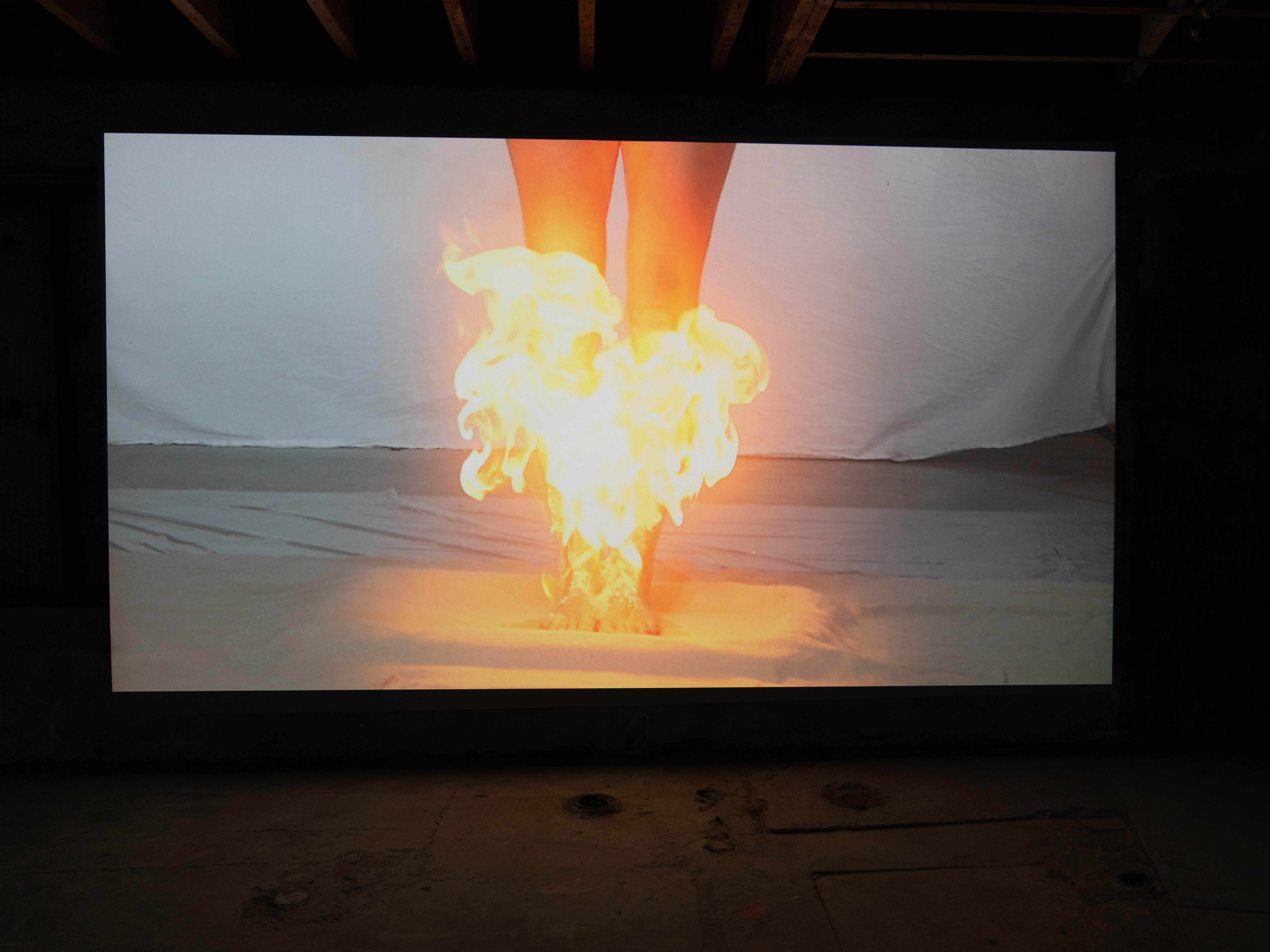 WOMAN ON FIRE | ARTIST MILLIE BROWN CONFRONTS L.A. WITH TWO ELEMENTAL ...