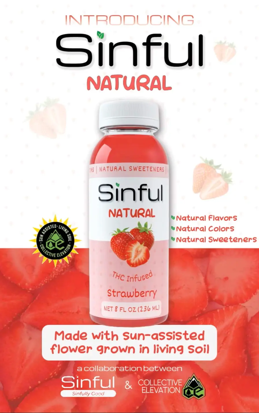 Sinful Beverages & Collective Elevation | Premium Strawberry THC Drink