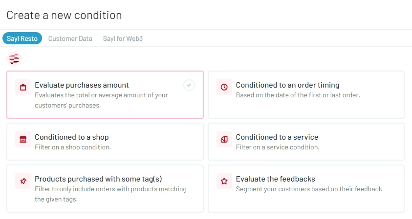 Segment your customer audience in a few clicks