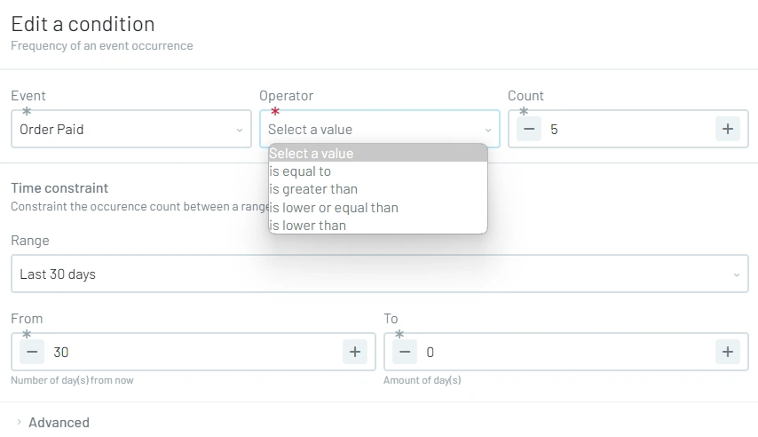Segment your customer audience in a few clicks