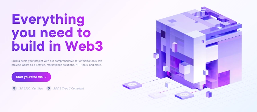 Venly web3 blockchain integration with Sayl