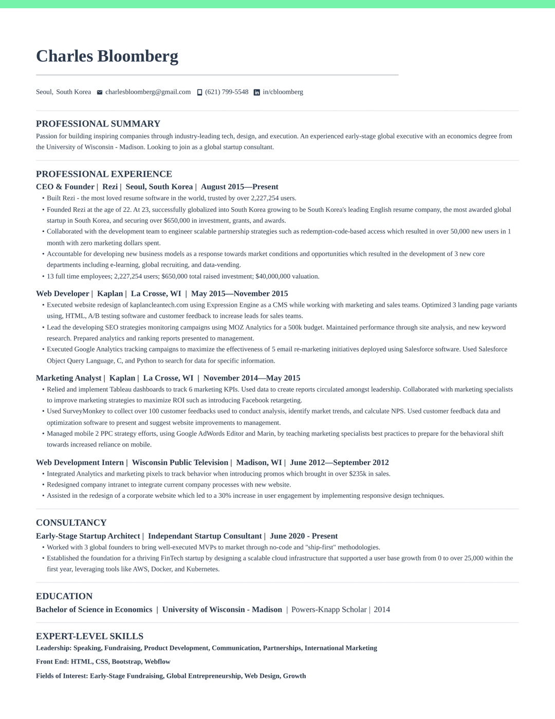 300+ Resume Examples for All Jobs | ATS Friendly | Rezi