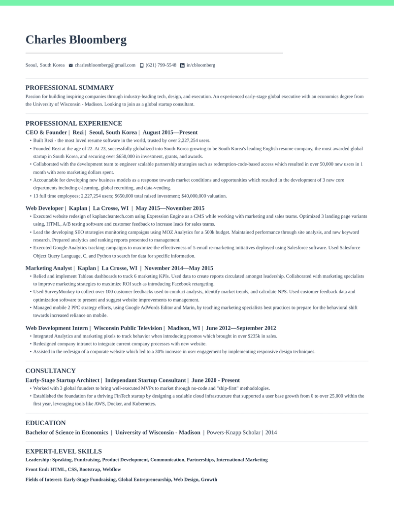 300+ Resume Examples for All Jobs | ATS Friendly | Rezi