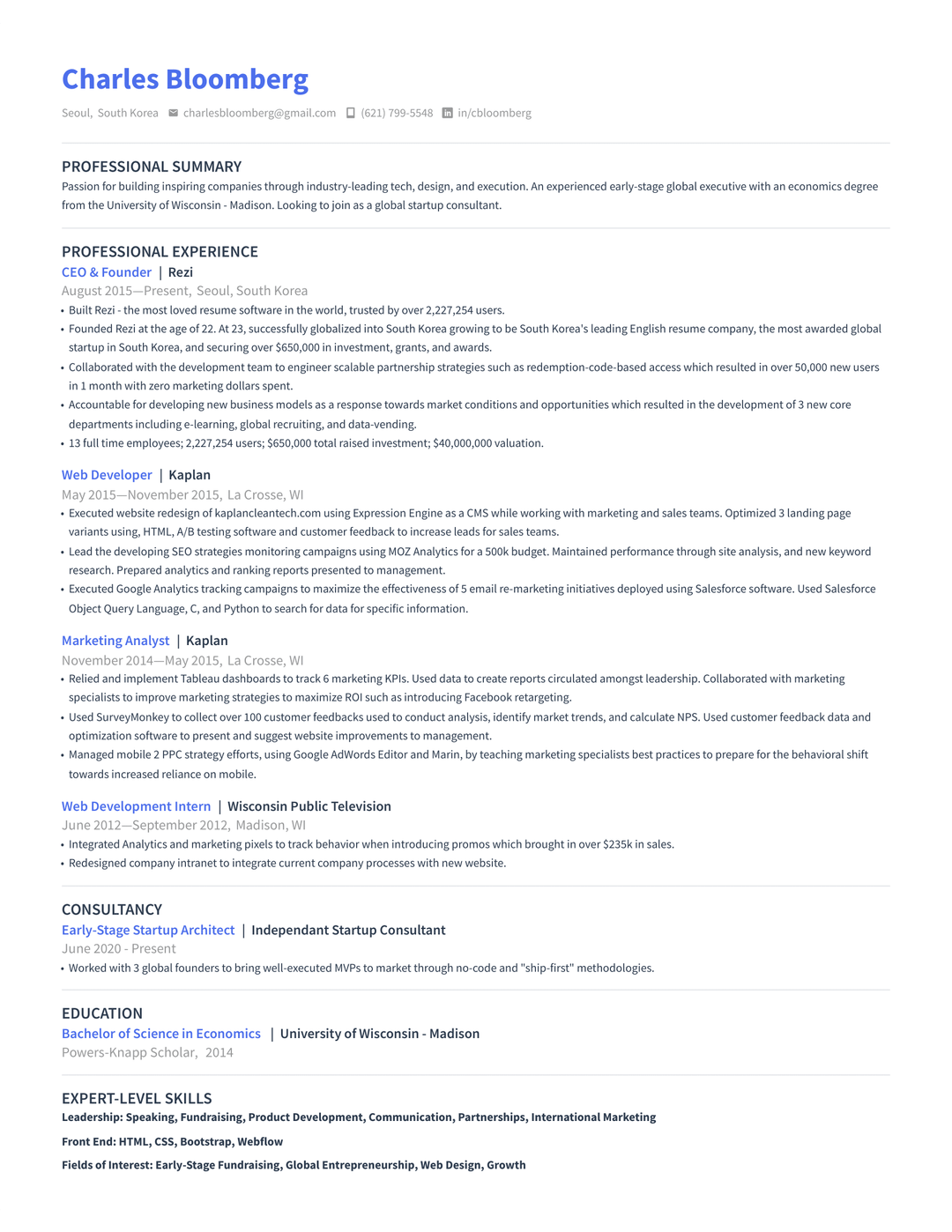 300+ Resume Examples for All Jobs | ATS Friendly | Rezi