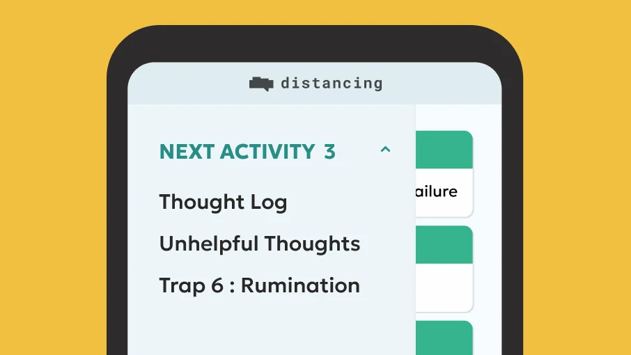 Distancing - Cognitive Therapy for early-stage depression