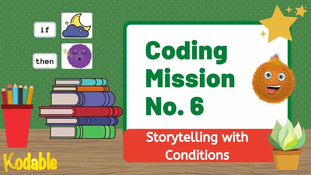 "Learn with Conditions" Coding Activity Mission No. 6 | Kodable