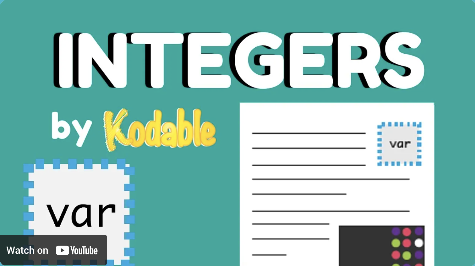 Integer Variables Teacher Overview | Kodable