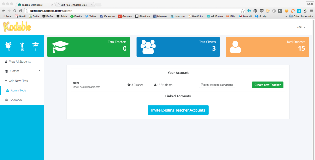 New Kodable Dashboard is Live | Kodable