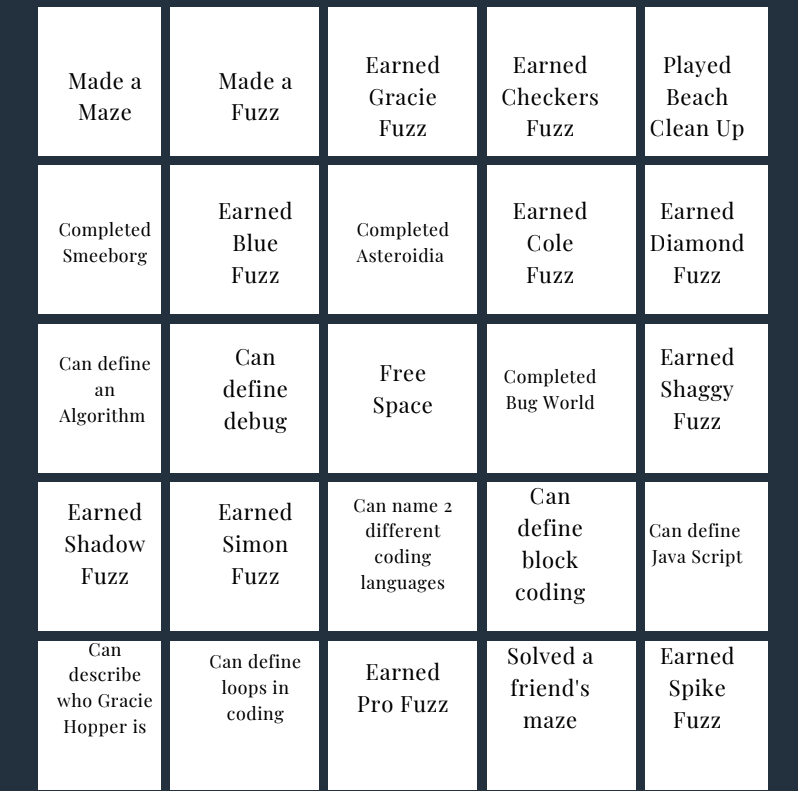 Classroom Bingo to get Kids Coding | Kodable