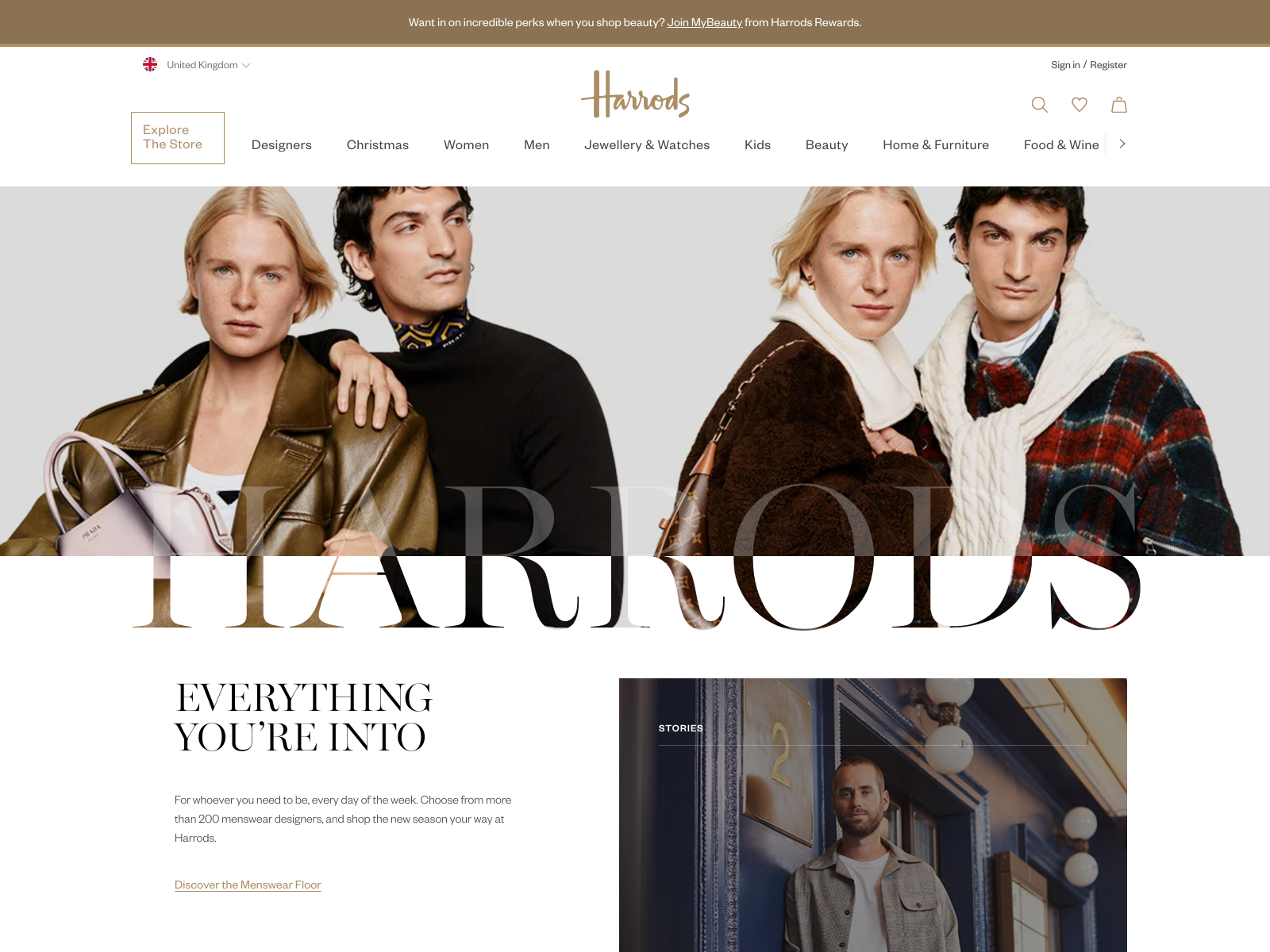 Ecommerce Design Awards | Winners | Harrods