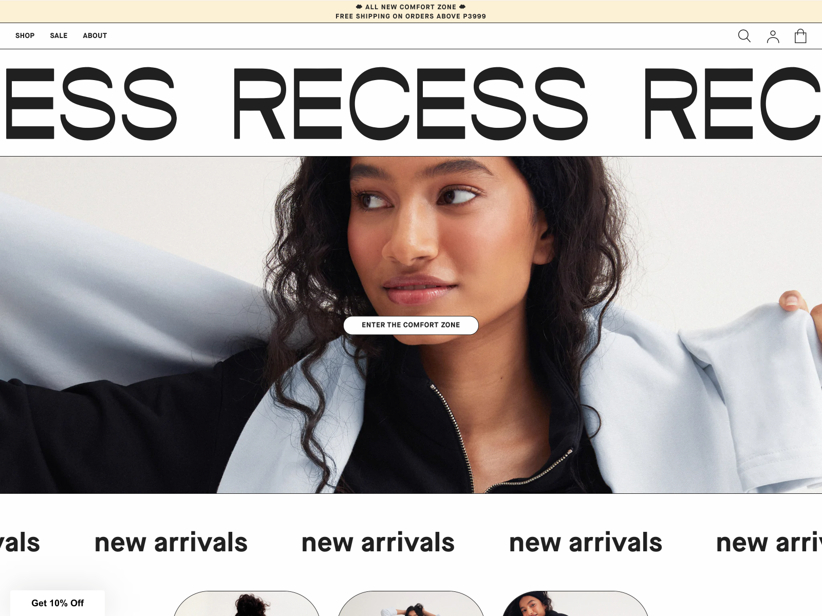 Ecommerce Design Awards | Winners | Recess
