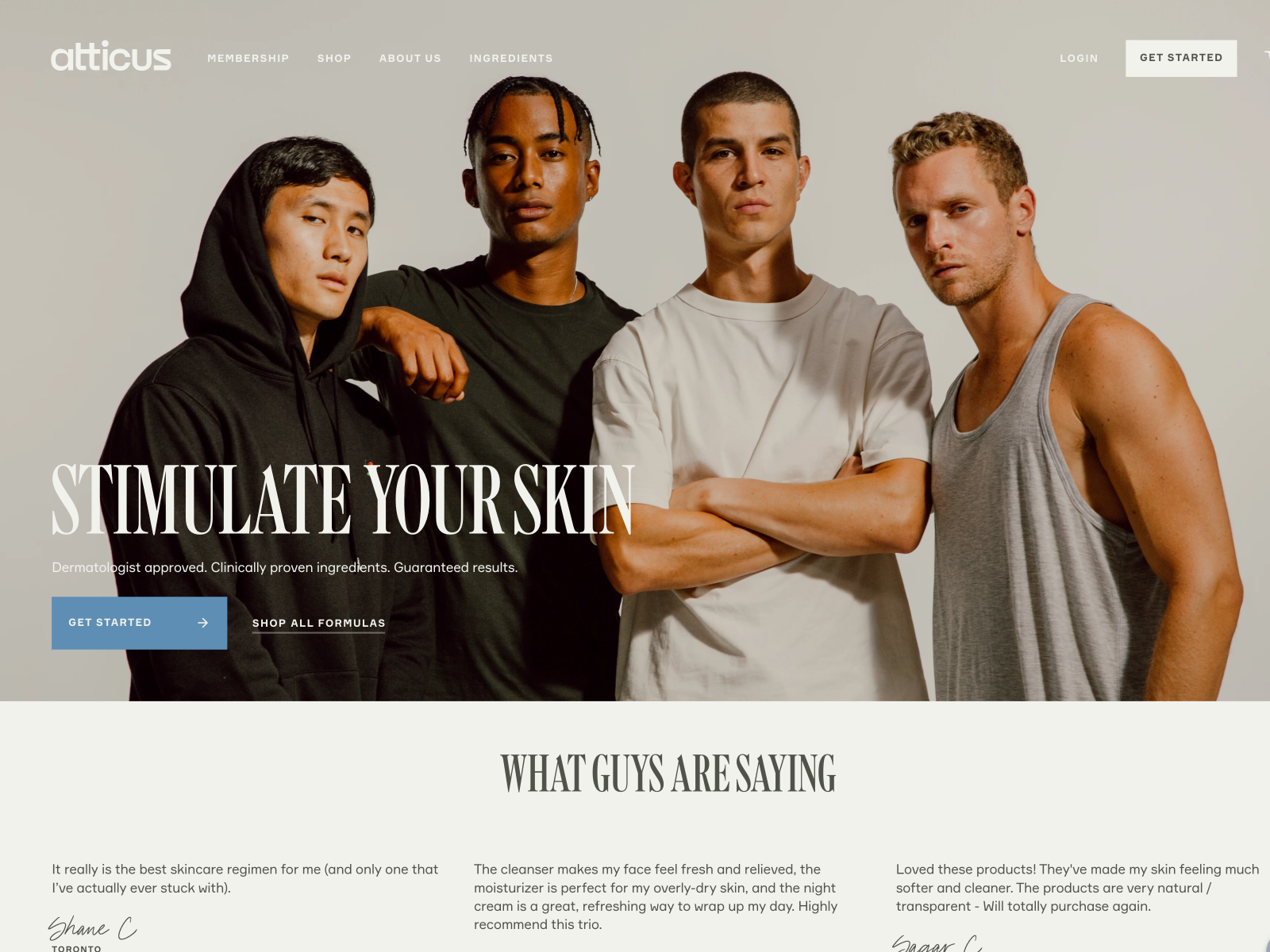 Ecommerce Design Awards | Winners | Atticus