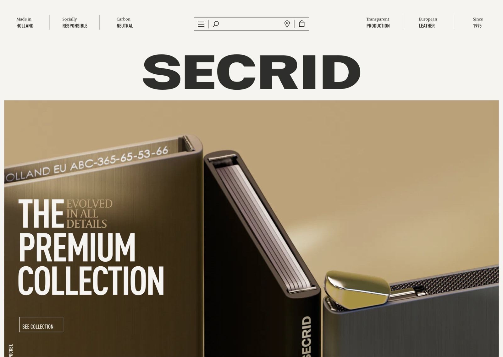 Ecommerce Design Awards | Winners | Secrid