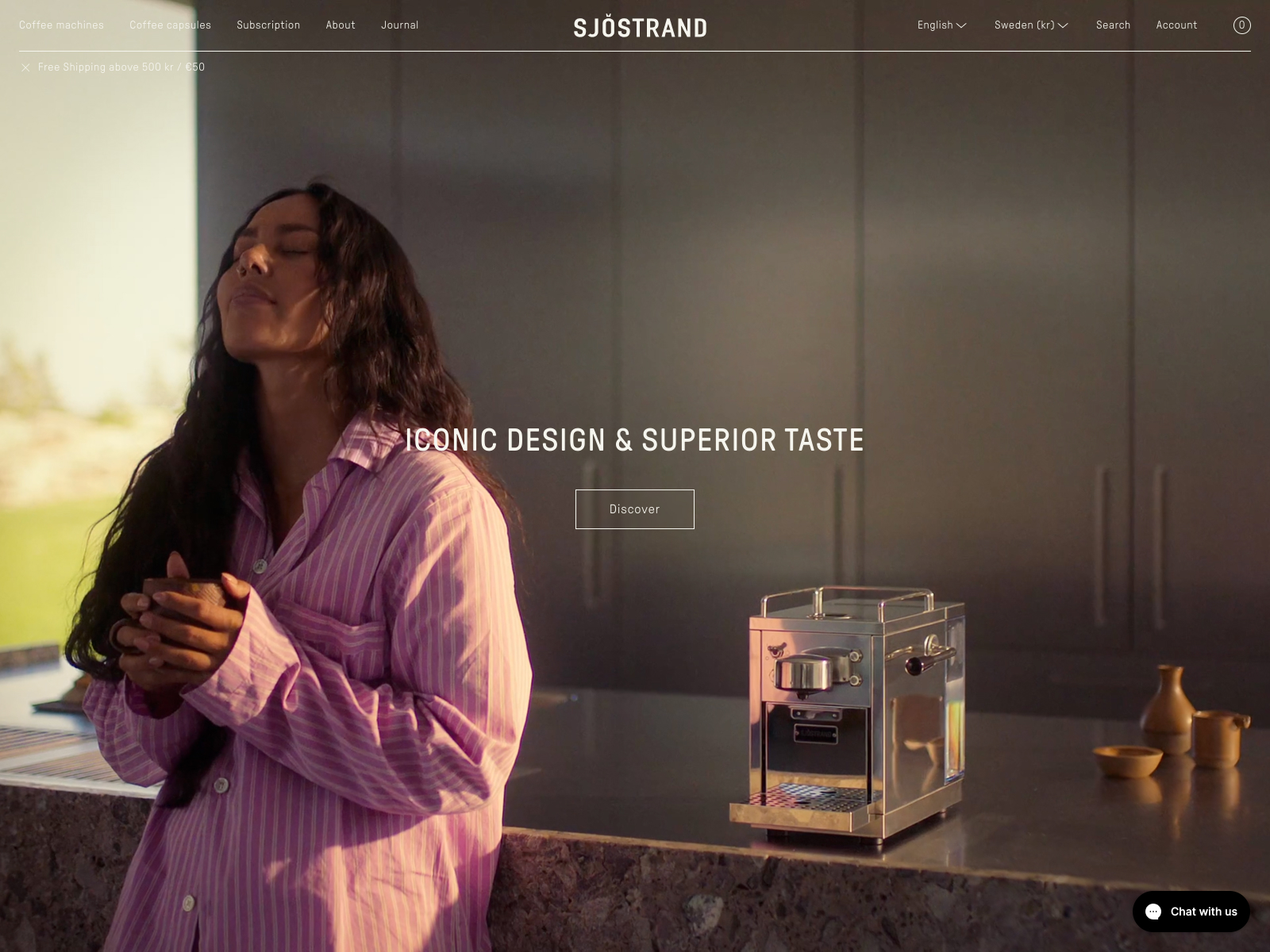 Ecommerce Design Awards | Winners | Sjostrand Coffee