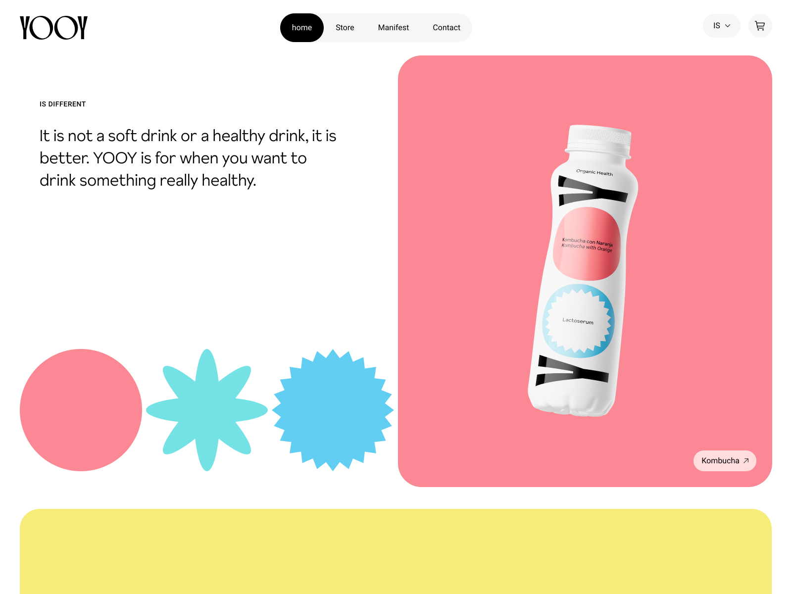 Ecommerce Design Awards | Winners | Yooy Drinks