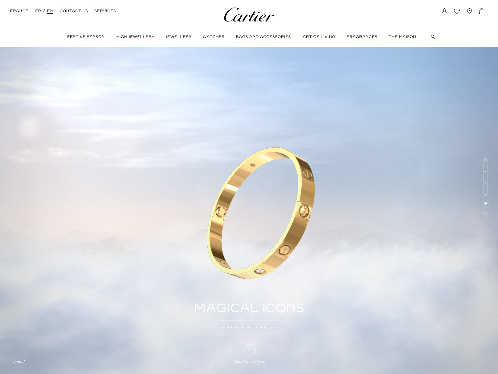 Ecommerce Design Awards | Winners | Cartier The Fabulous Page
