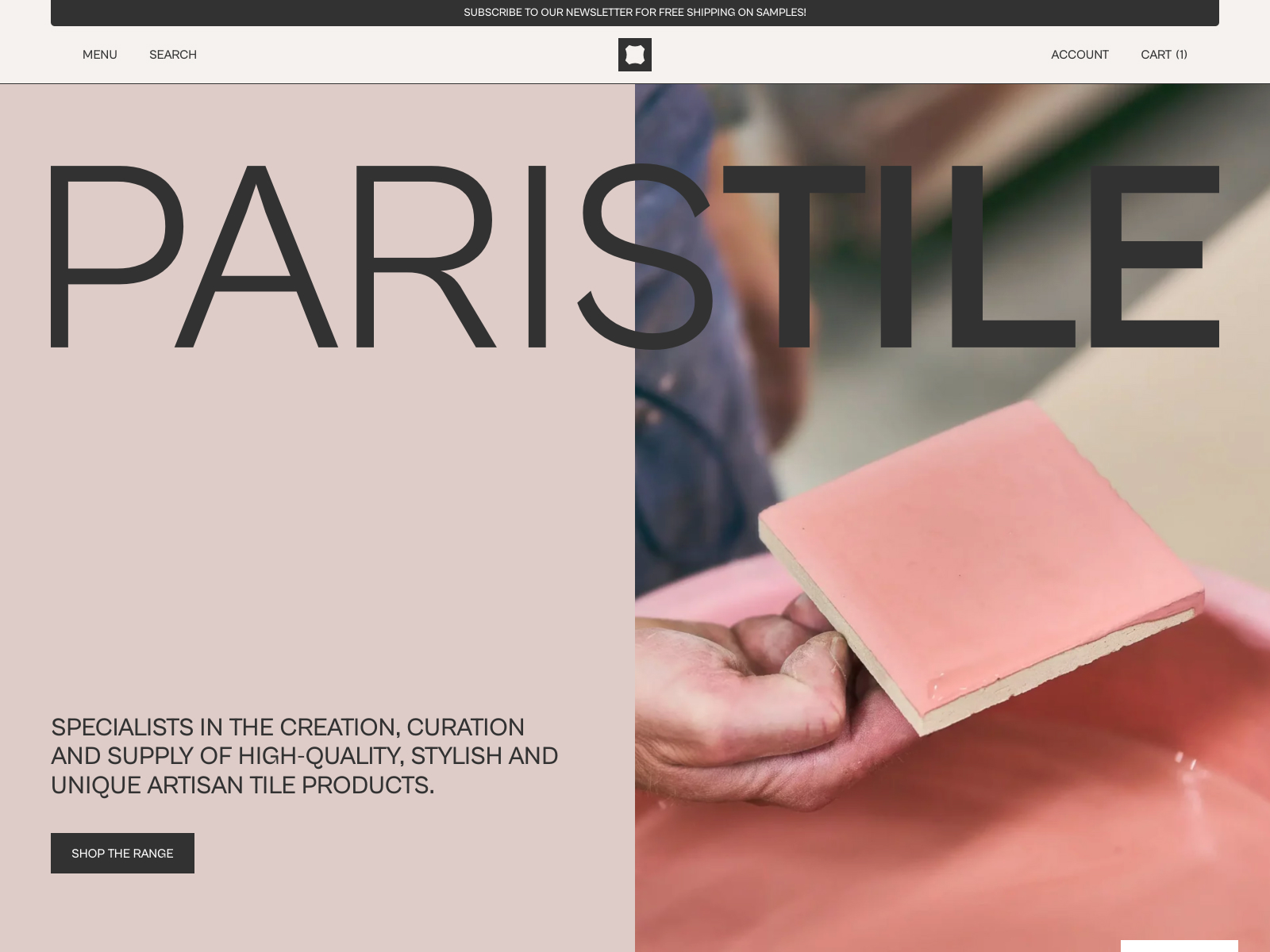 Ecommerce Design Awards | Winners | Paris Tile