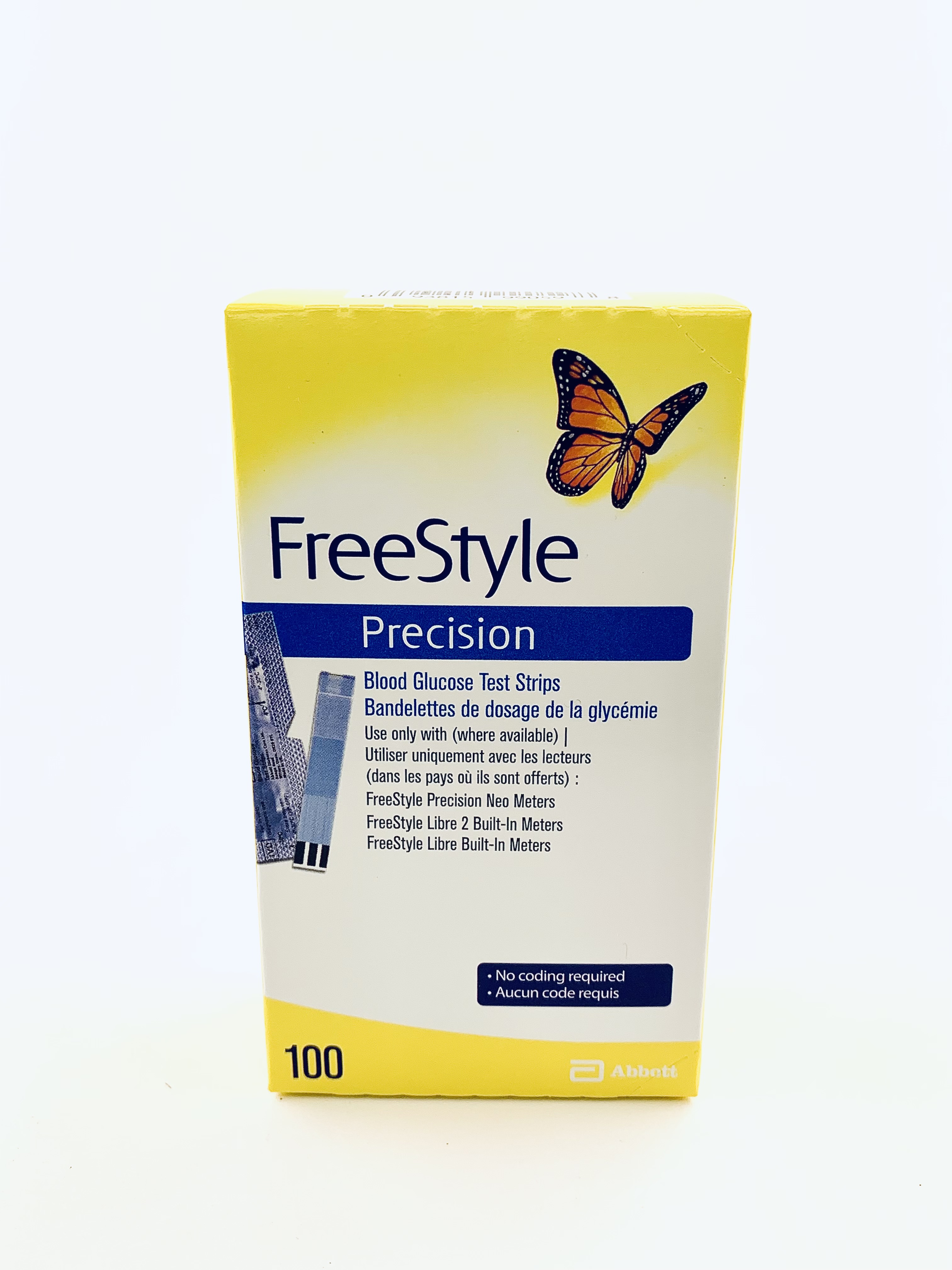 Shop FreeStyle Precision Blood Glucose Test Strips (Box of 100 ...