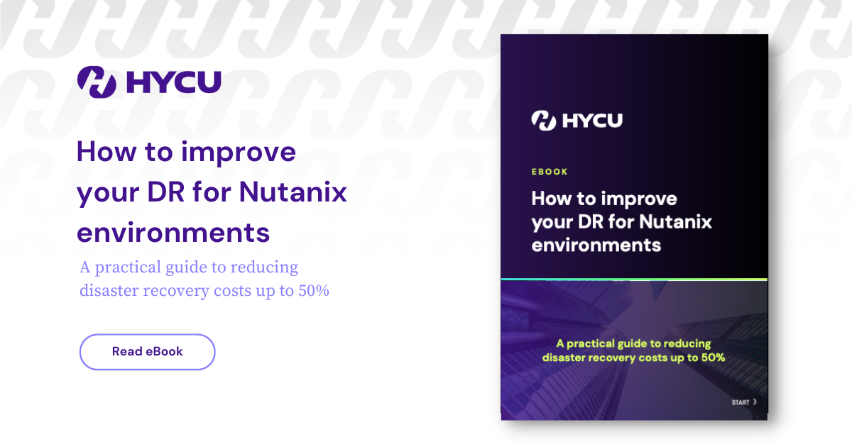 Unlocking Nutanix Cloud for Disaster Recovery