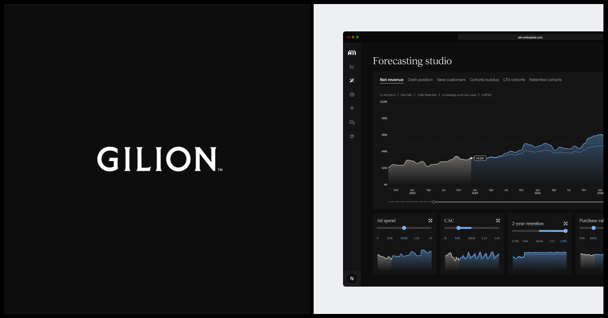 Forecasting Studio: See your growth bets play out instantly | Gilion