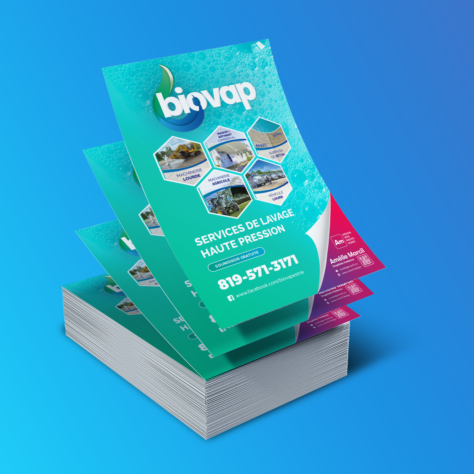 Conception graphique d'une publicité à Sherbrooke - AM Branding ...