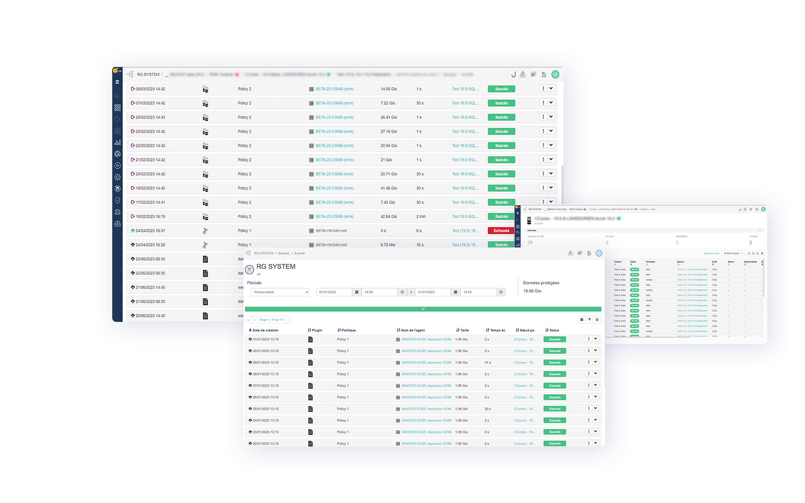 Sauvegarde et restauration de données en mode SaaS