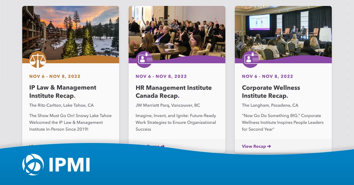 Institute Recaps - IPMI