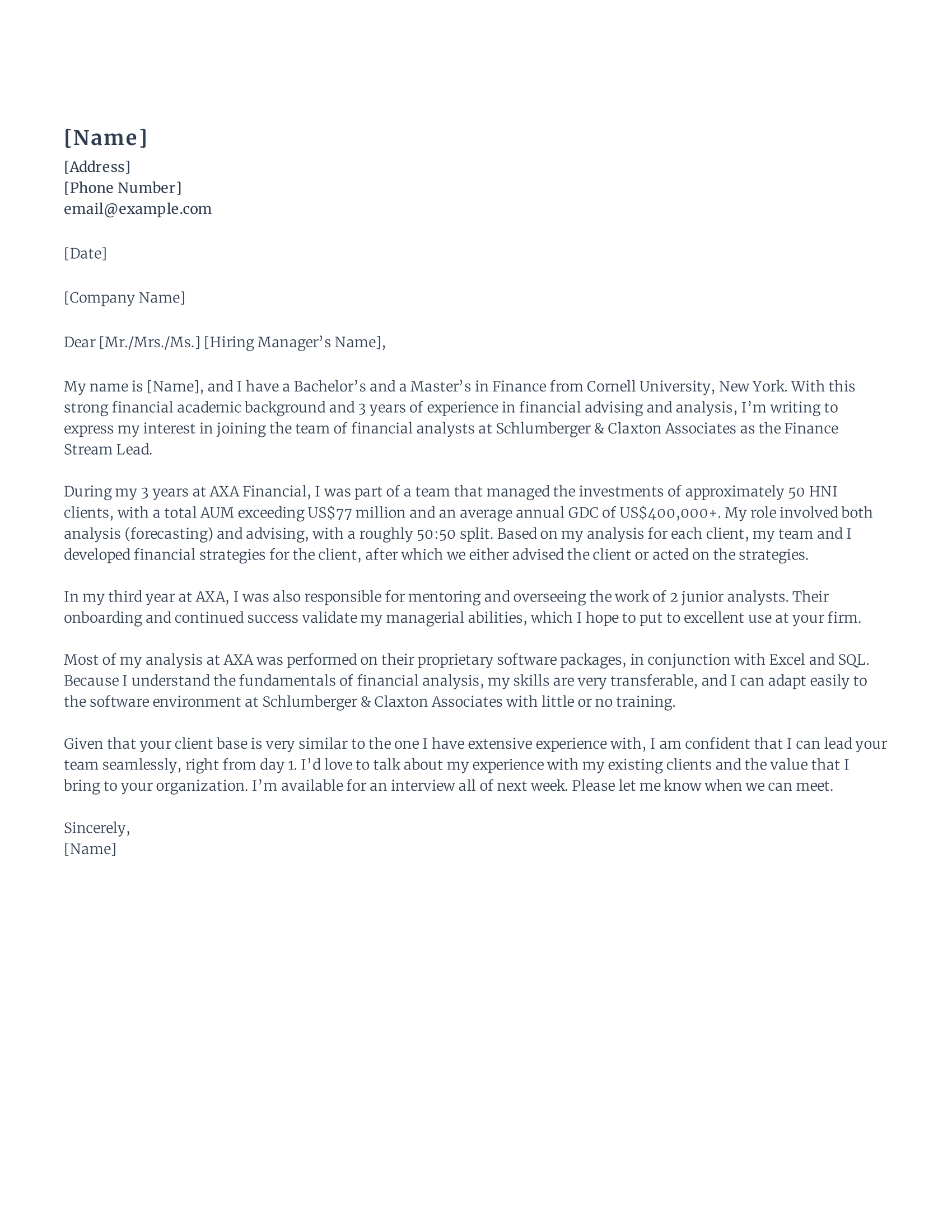 180+ Free Cover Letter Templates & Samples for 2023 - Rezi