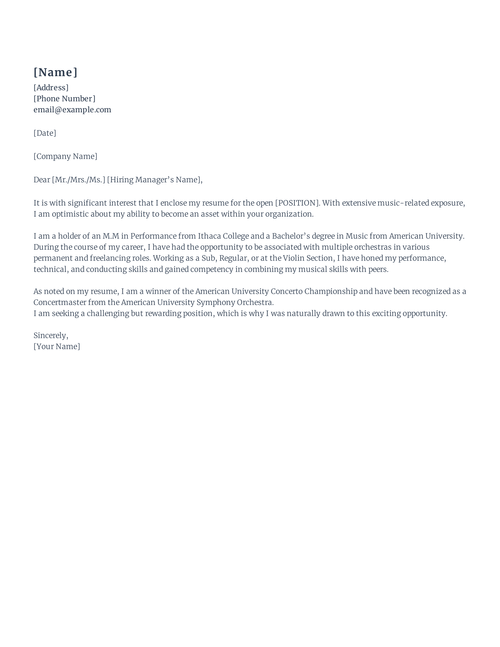 180+ Free Cover Letter Templates & Samples for 2023 - Rezi