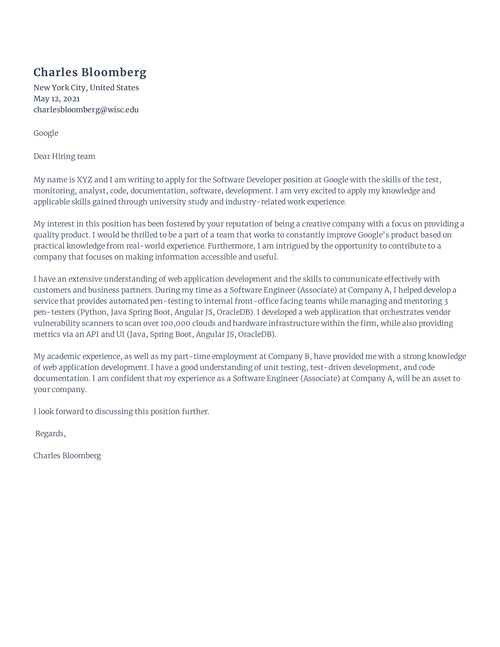 180+ Free Cover Letter Templates & Samples for 2023 - Rezi