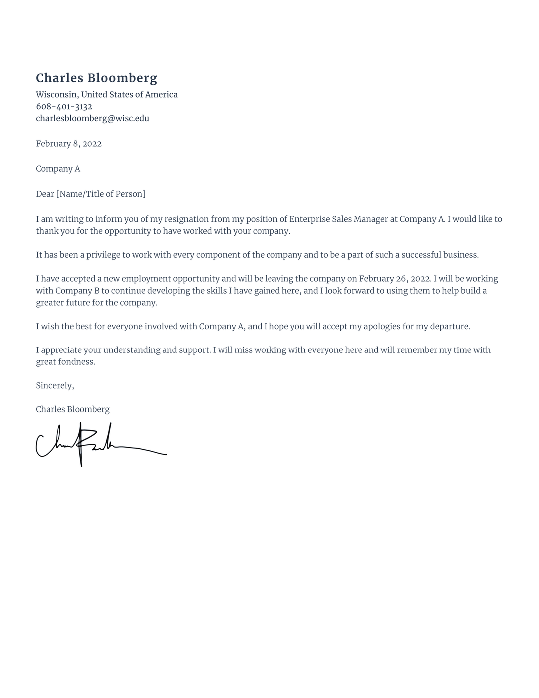 100+ Free Resignation Letter Templates & Samples - Rezi