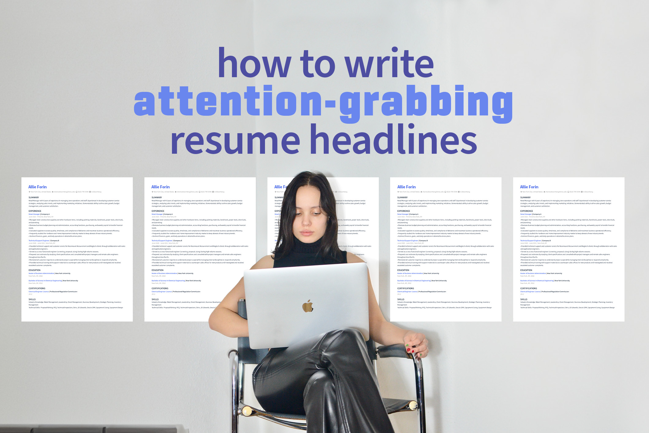 Resume Headline Examples How To Write An Attention Grabbing Headline