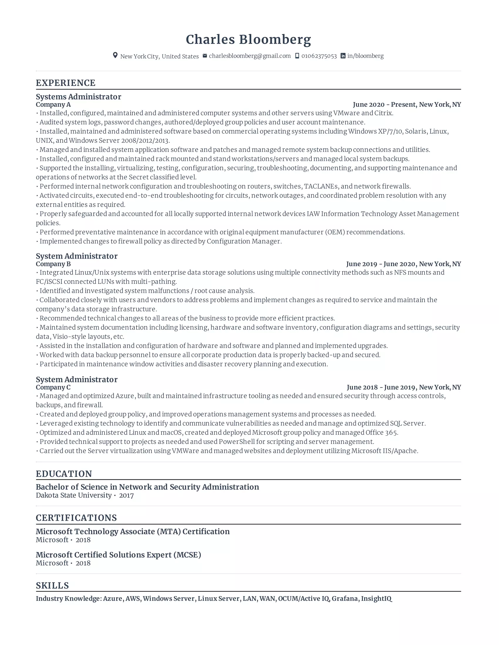 300+ Free ATS Resume Examples - Optimized for 2023