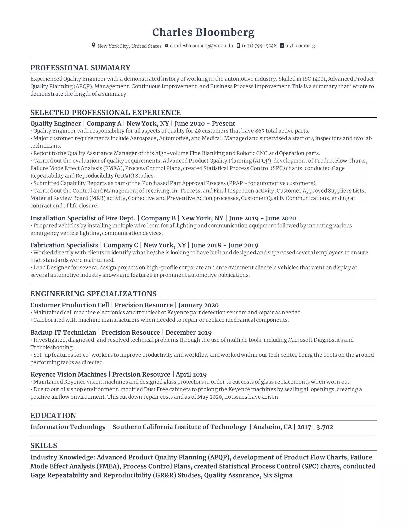 300+ Free ATS Resume Examples - Optimized for 2023