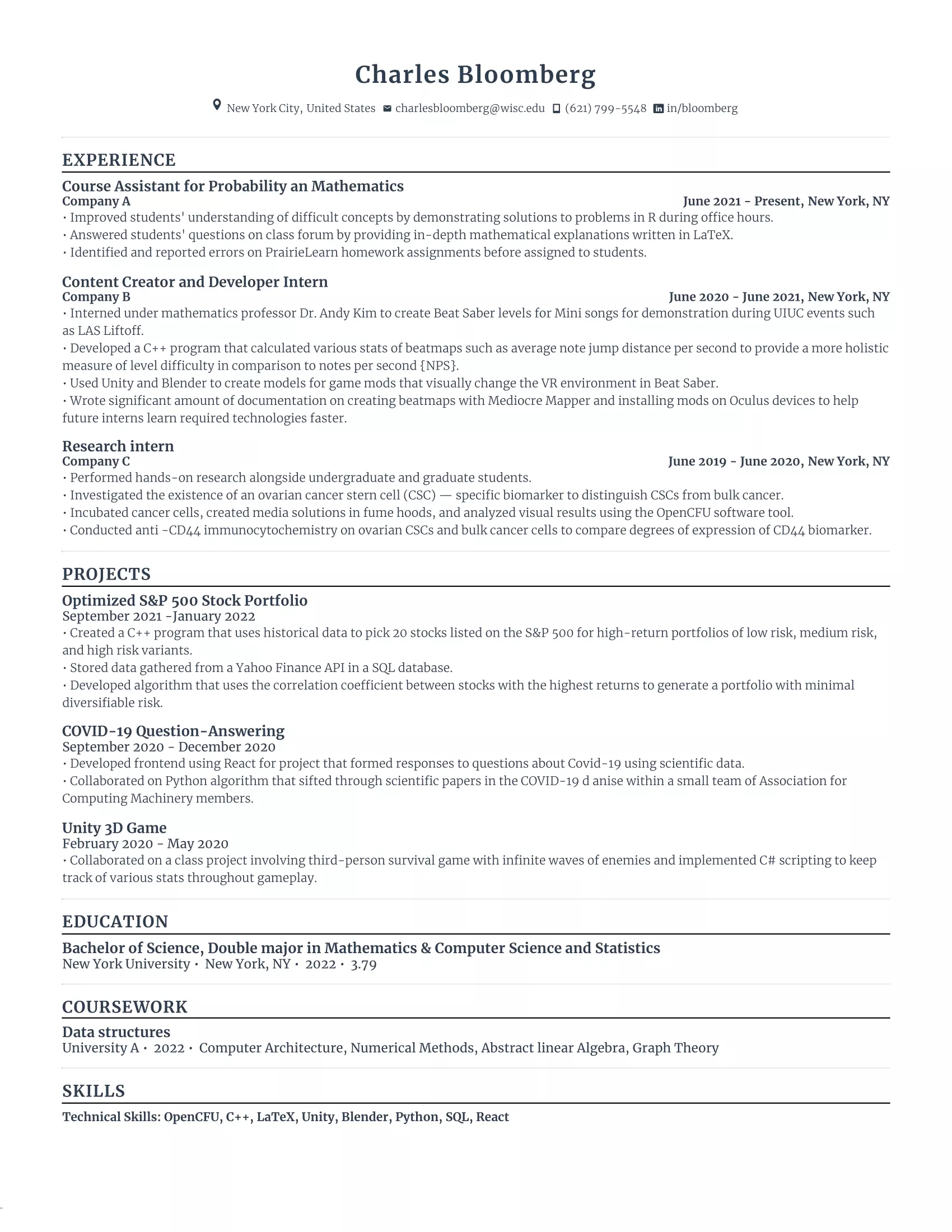 300+ Free ATS Resume Examples - Optimized for 2023