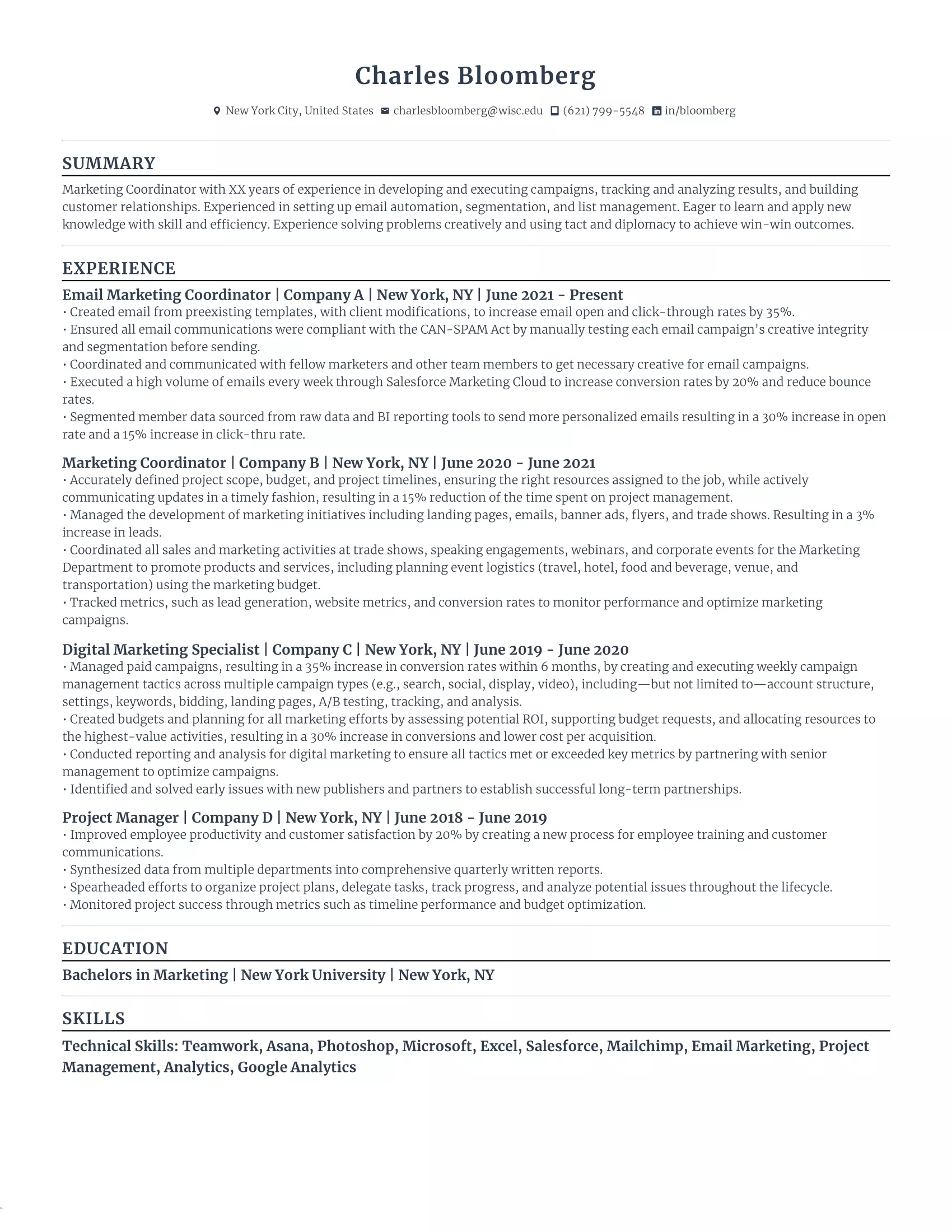 300+ Free ATS Resume Examples - Optimized for 2023