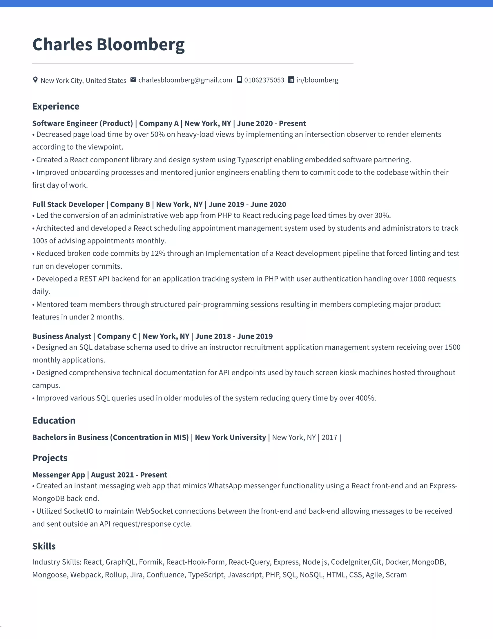 300+ Free ATS Resume Examples - Optimized for 2023