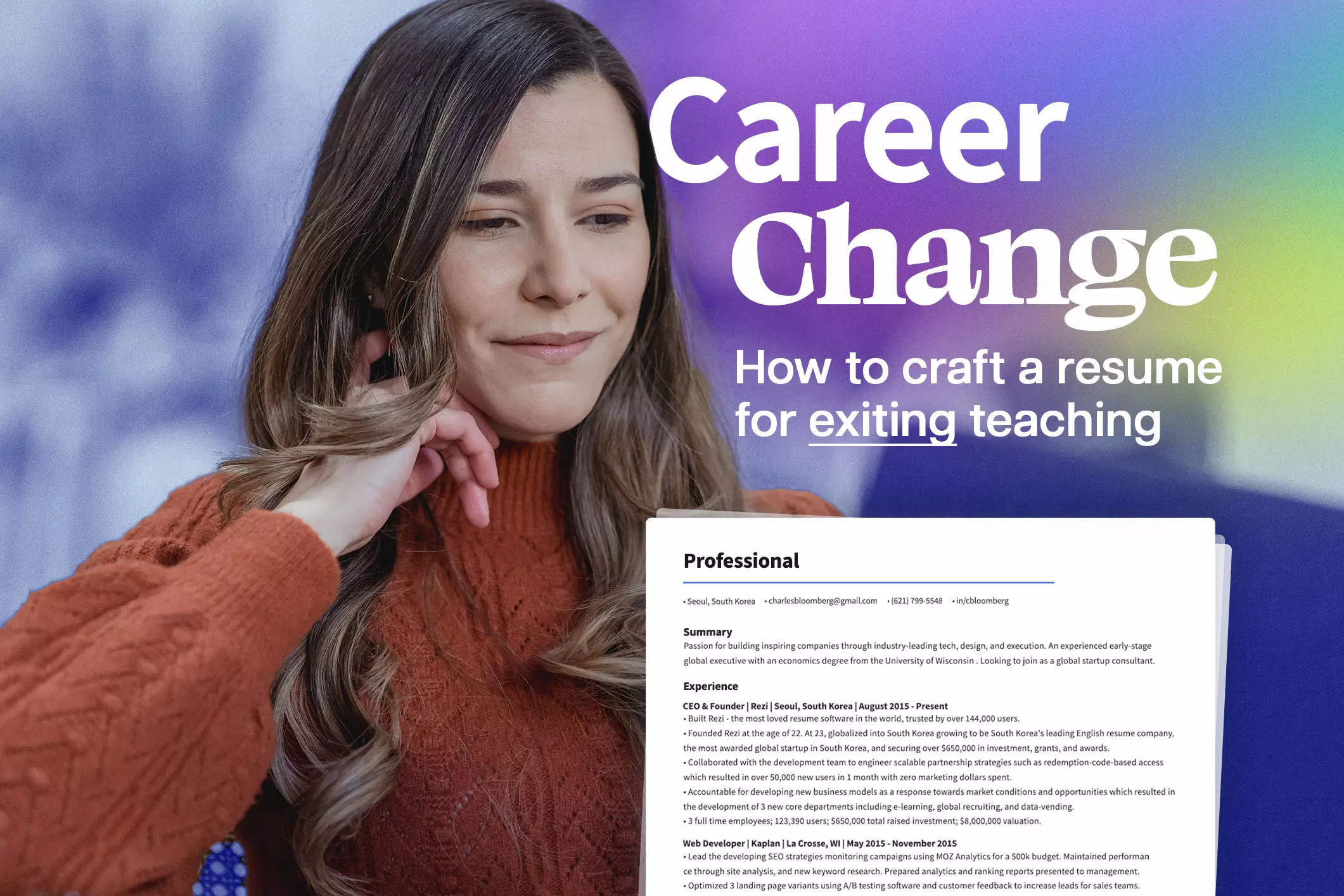 How To Craft An Effective Resume For A Teacher Career Change