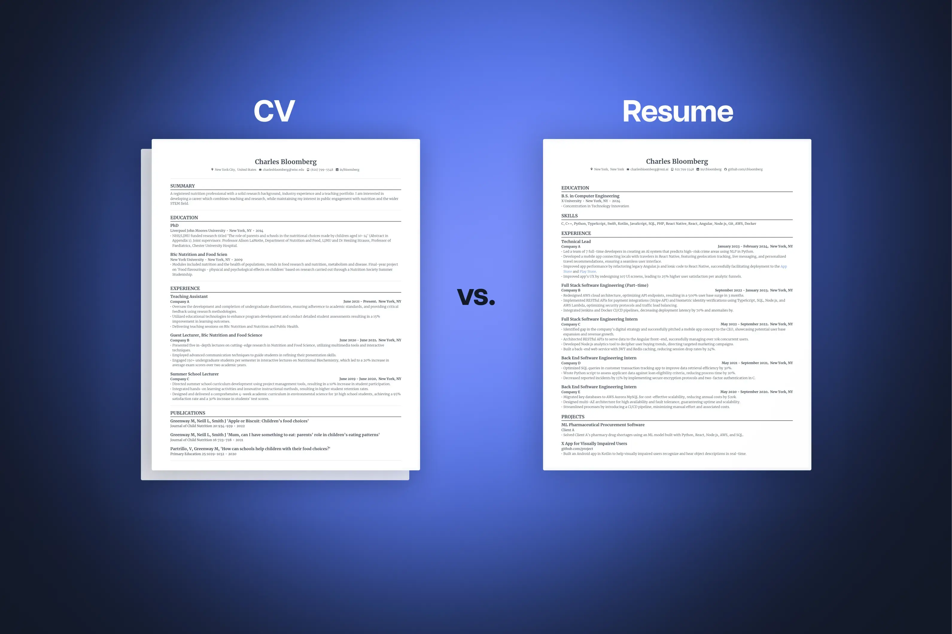 CV (Curriculum Vitae) vs. Resume: The Difference Explained