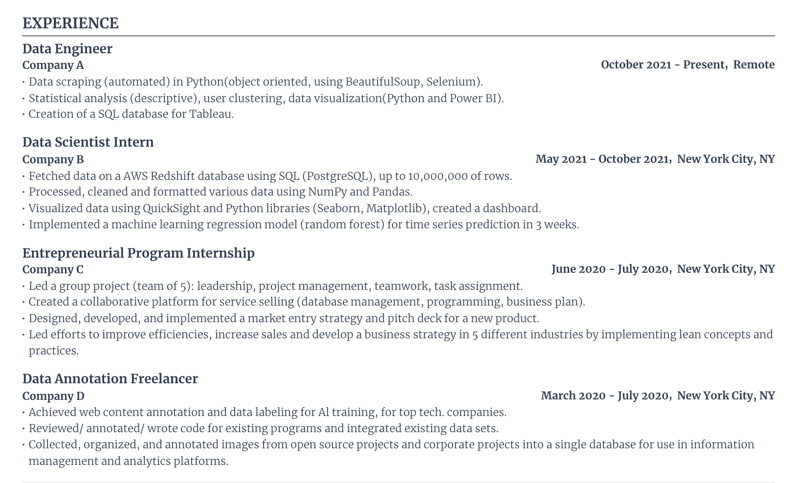 How to Write a Perfect Resume Work Experience Section (With Examples)