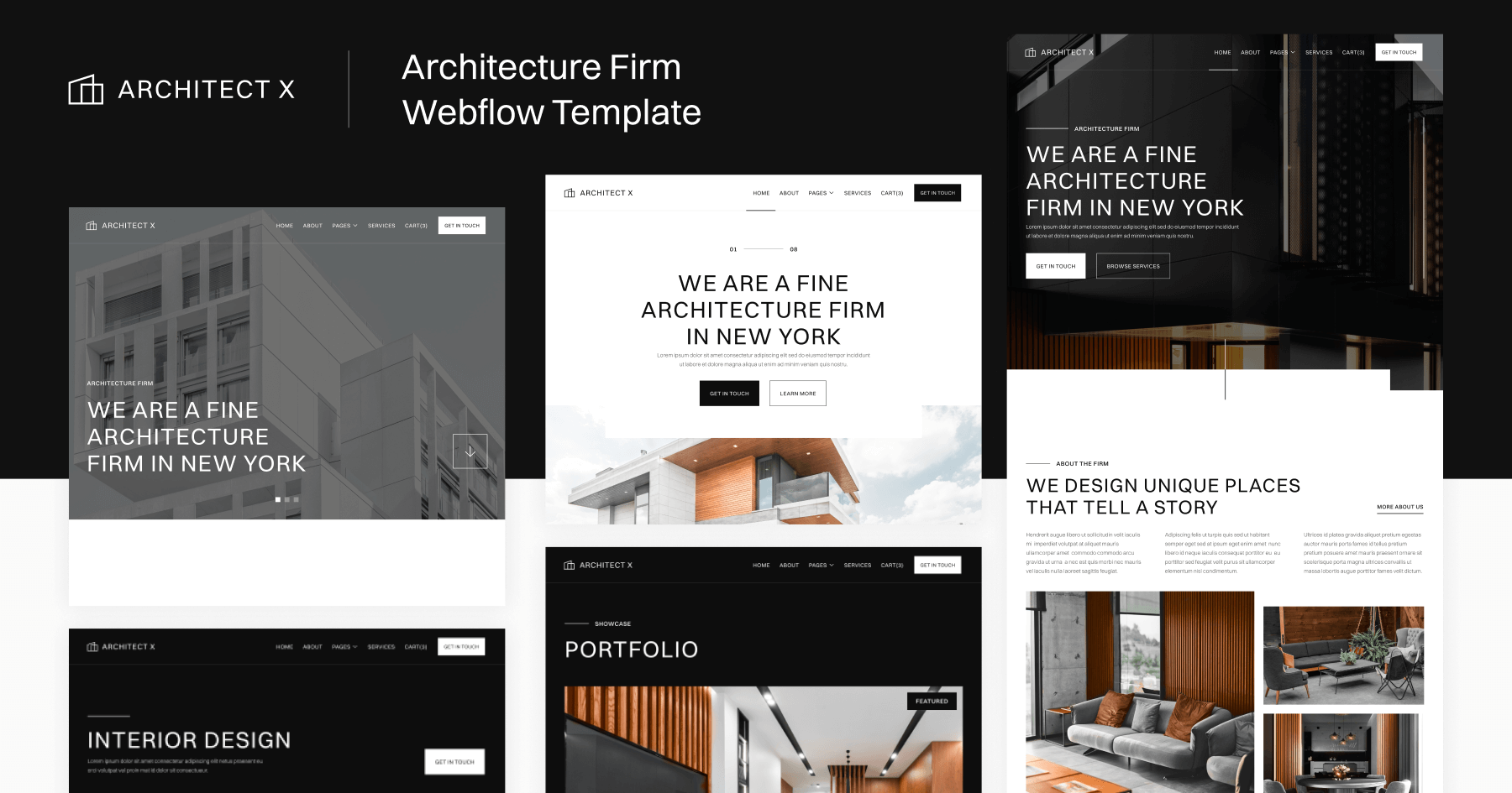 Portfolio Architect X Webflow Ecommerce Website Template