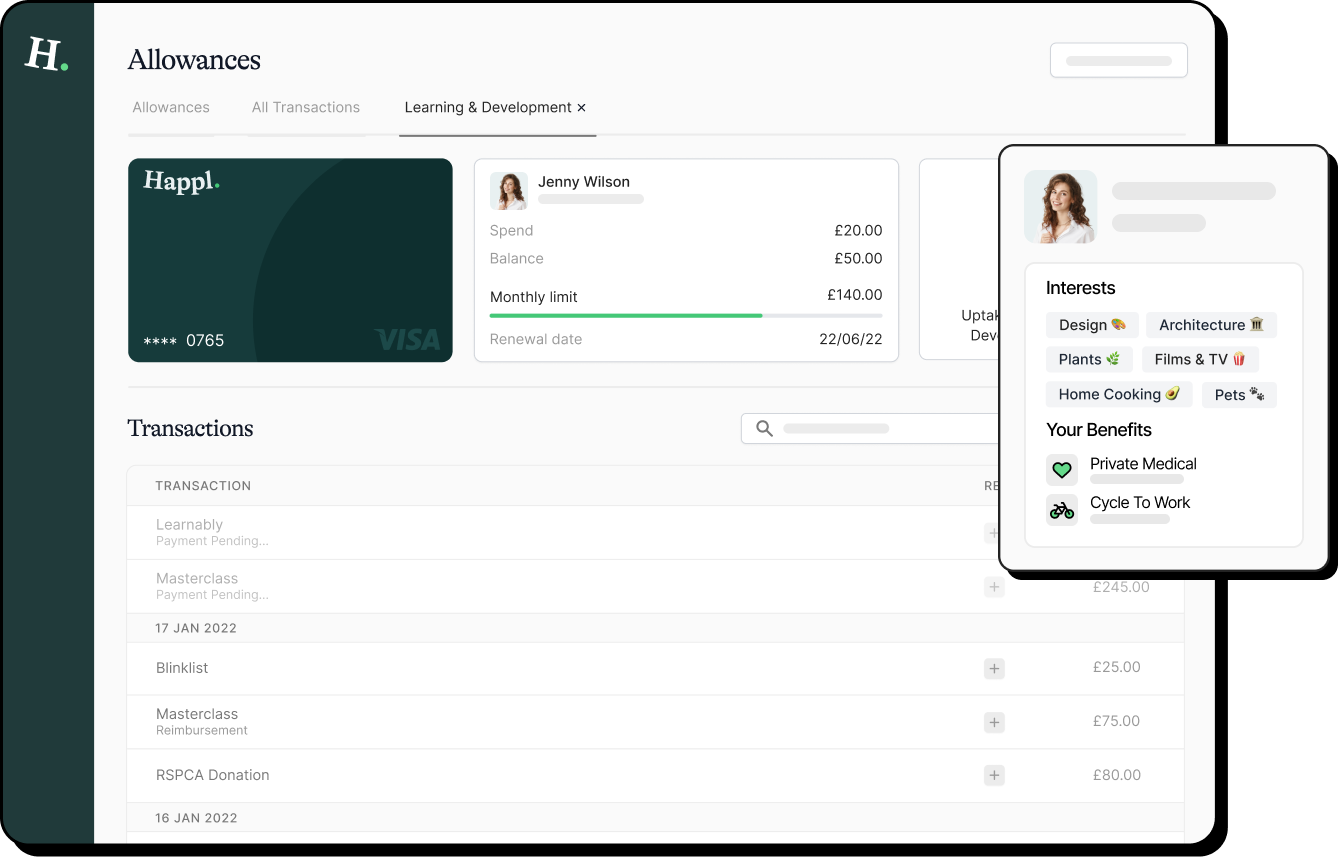 Happl | Personalised benefits & engagement platform