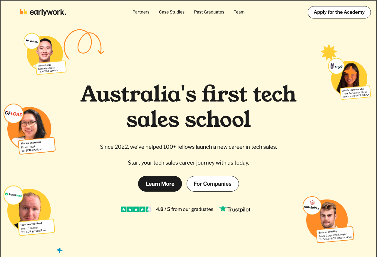 Tech Sales Bootcamp Based In Australia: Live Cohort-Based Classes