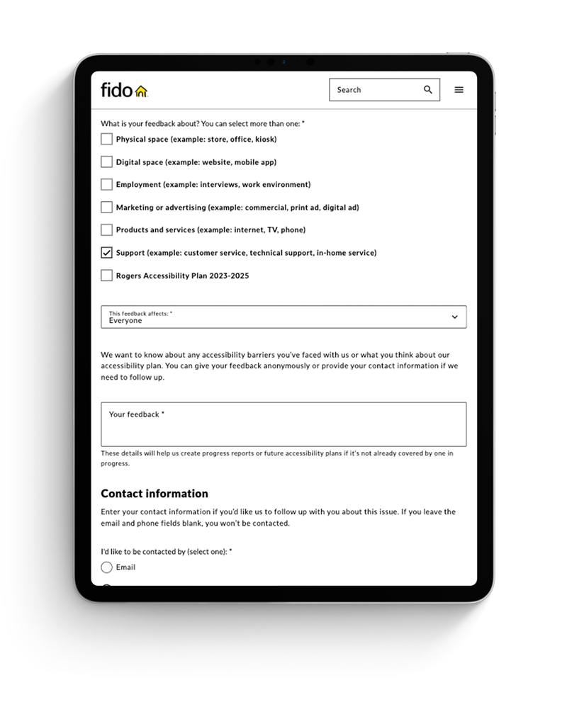 Rogers Digital Form Builder