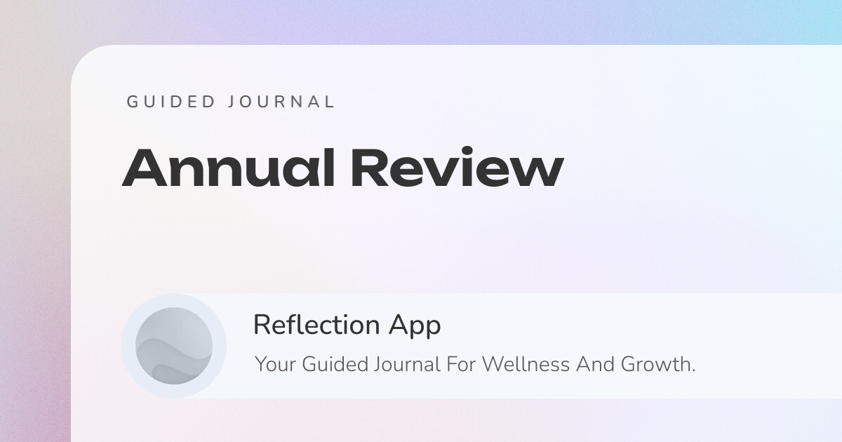 Annual Review by Reflection App | Journal Prompts and Guides | Online ...